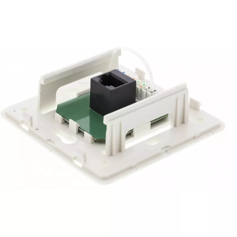 Wall socket, surface-mounted UTP 1xRJ45, Cat6, white