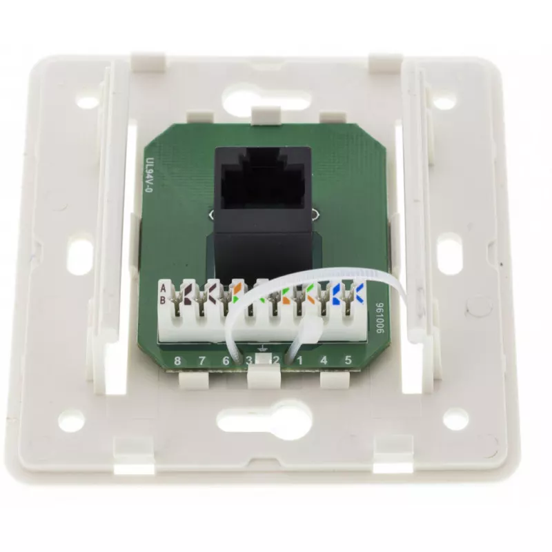 Wall socket, surface-mounted UTP 1xRJ45, Cat6, white