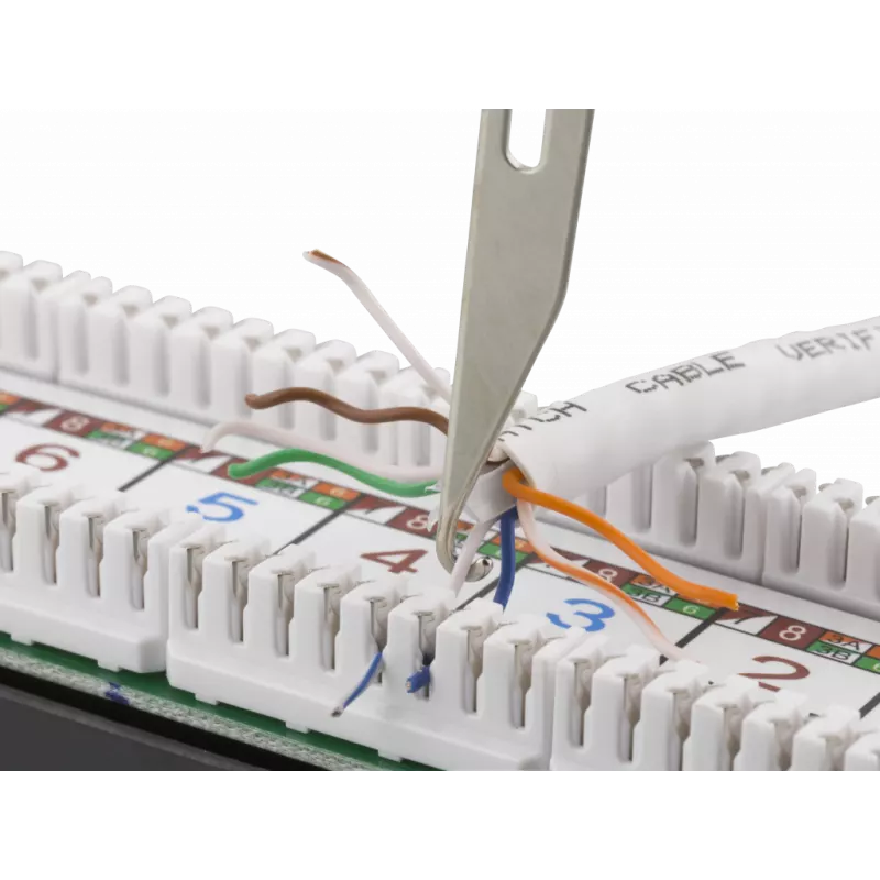 INF Network cable punchdown tool, Krone LSA, touch sensor, white