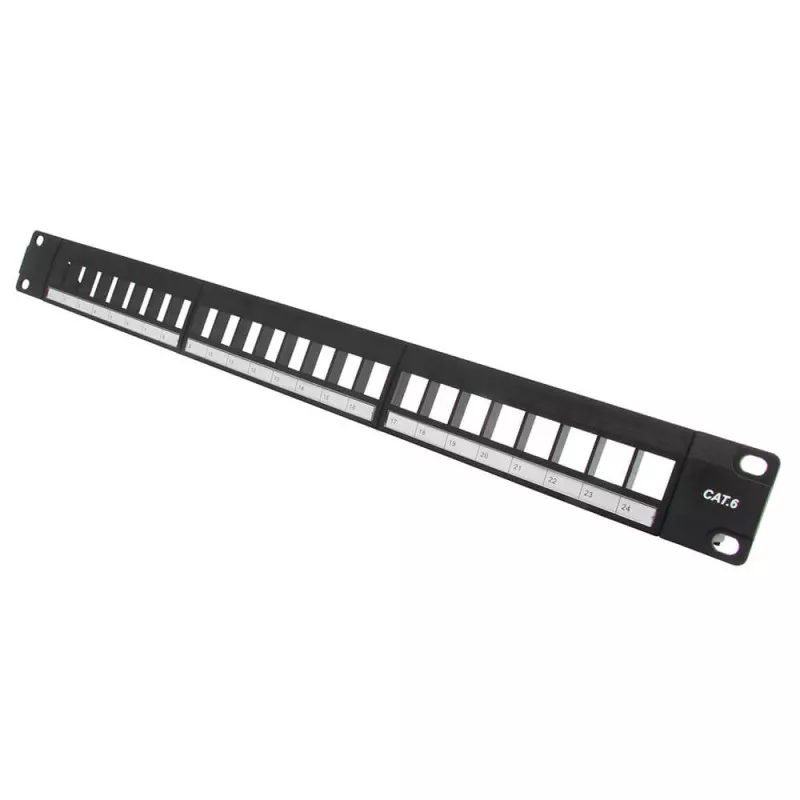TRIAX Patch Panel 19" 1U Keystone CAT6 UTP 24 Porte