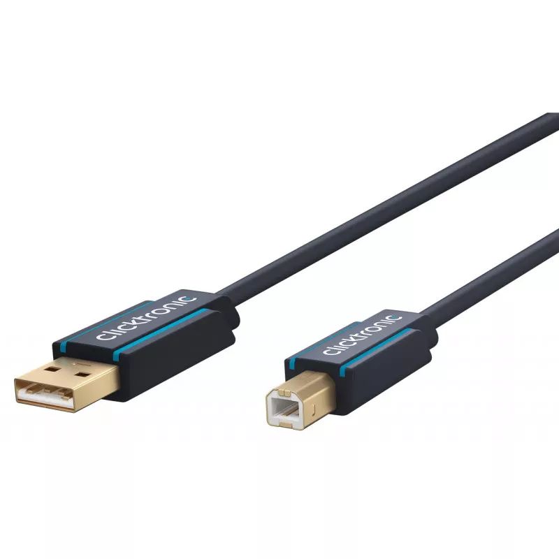 USB-A til USB-B 2.0 adapterkabel