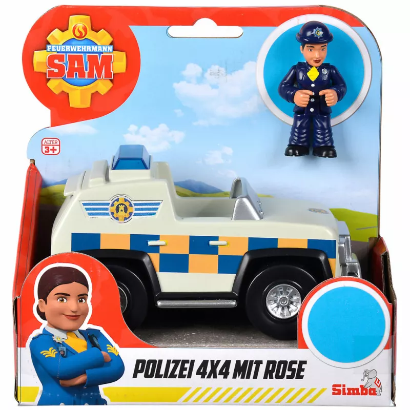 Sam Police 4x4x med rosenfigur