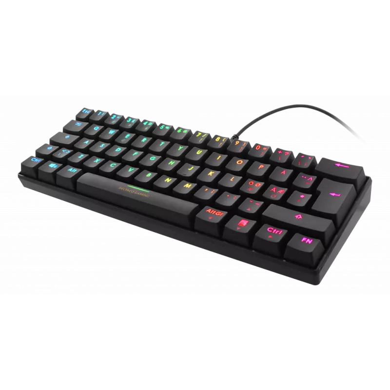 Mini mechanical keyboard 60% PANNordic RGB brown switch