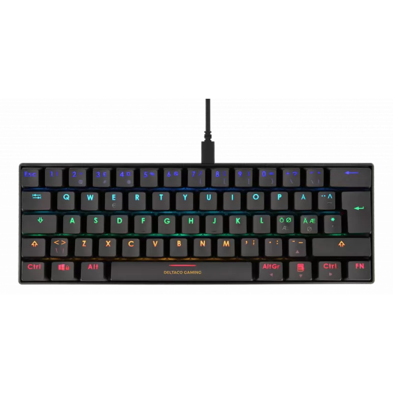 Mini mechanical keyboard 60% PANNordic RGB brown switch