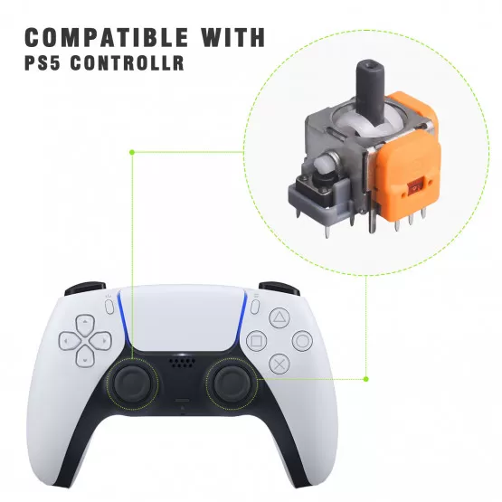PS5 Hall Effect Sensor Joystick Udskiftning