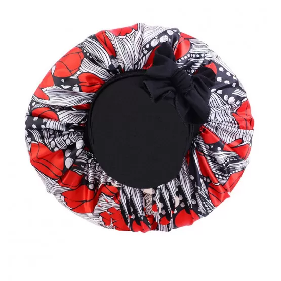 INF Trykt Satin Bonnet med Stor Størrelse og Justerbar Elastisk Snøre ...