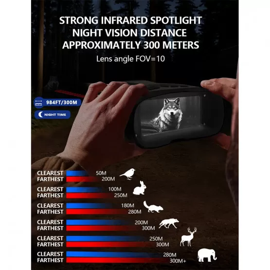 INF 4K Digital Night Vision Kikkert - High Definition Infrarød Night ...