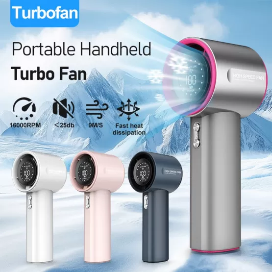 INF Bærbar højhastigheds vortex-ventilator med 100-trins justering og ...