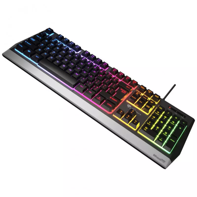 Genesis Rhod 300 RGB Gaming -tastatur, RGB LED -lys, USA, sort, kablet