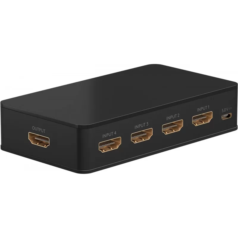 Manuel HDMI™ switch box 4 til 1 (4K 60 Hz)