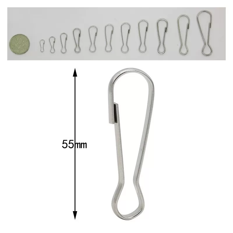 INF Lanyard kroge - Lanyard clips karabinkroge 100-pak